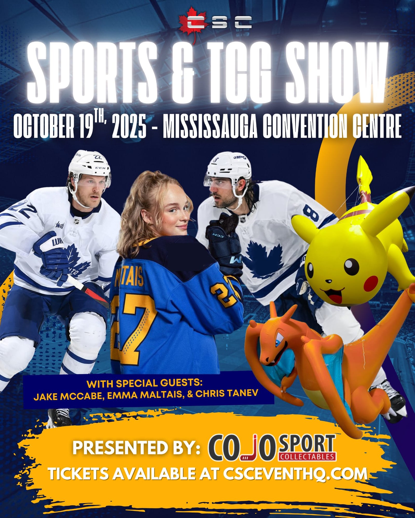 Admission ticket for the Oct 19 Sports/TCG trade show with Chris Tanev ...